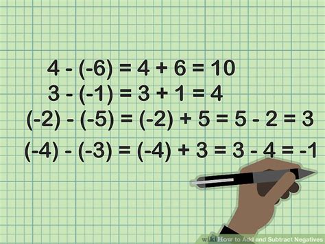How To Add And Subtract Negatives 13 Steps With Pictures