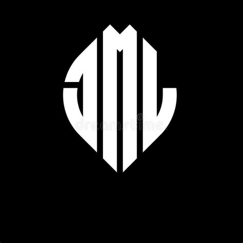 Jml Circle Letter Logo Design With Circle And Ellipse Shape Jml Ellipse Letters With