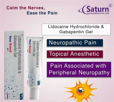 Lidocaine Hydrochloride And Gabapentin Gel 30 Gram At ₹ 250 Tube In Panchkula
