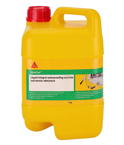 Buy Sika Sikacim Liquid Waterproofing Concrete And Mortar Admixture For Slabs Beams And