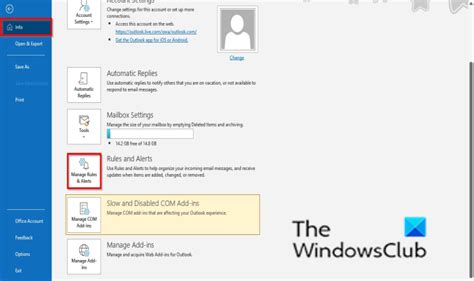 How To Delete Or Turn Off Rules In Outlook