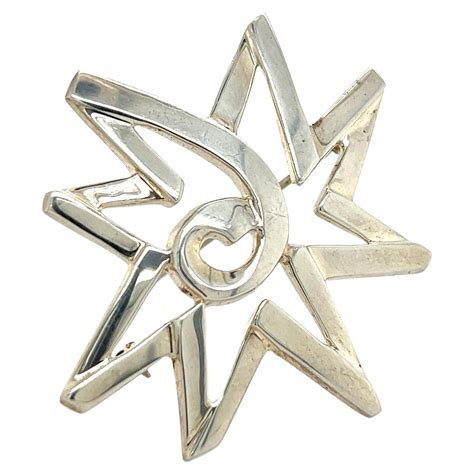 Tiffany And Co Estate Bow Brooch Pin 18k Gold Sterling Silver For