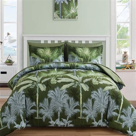 Wongs Bedding Botanical Comforter Set King 7 Pieces