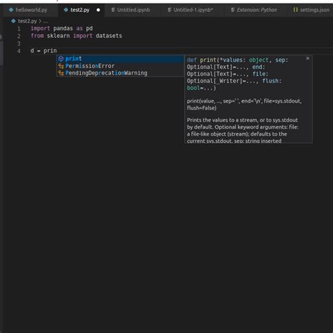 Vscode Jupyter Jupyter Notebook Missing Descriptions In Intellisense Recommendations