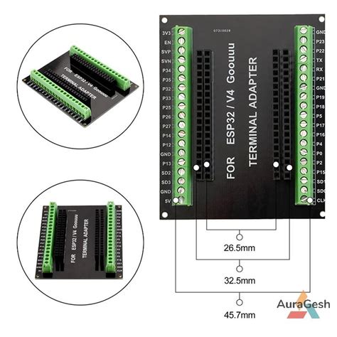 [auragesh] Esp32 S3 Development Board With Expansion Adapter Kit Ipex 2 4g Wifi Bt Module Mcu