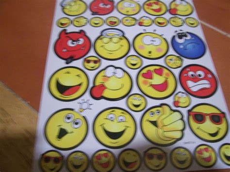 Emoticon Stickers Emoticon Stickers Emoticon Craft Stickers