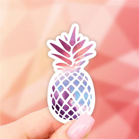 Watercolor Pineapple Sticker Fruit Laptop Stickers Vsco Stickers