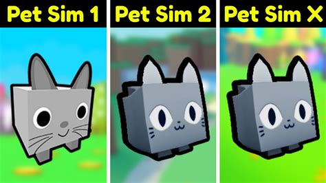 Pet Simulator 1 Vs Pet Simulator 2 Vs Pet Simulator X Roblox Youtube