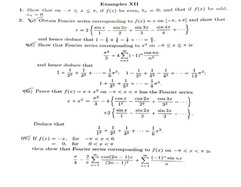 Fourier Series Examples