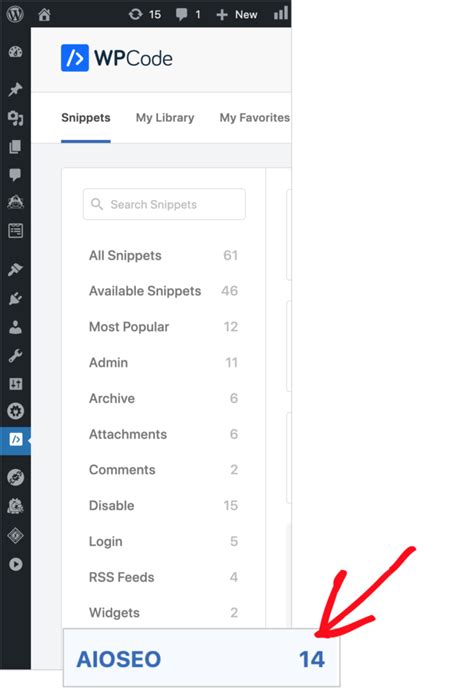 How To Use The New Aioseo Code Library Wpcode Integration Wordpress Tutorial