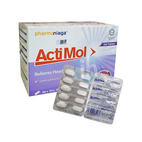 Paracetamol Actimol 650mg 10 Tablets Per Strip Exp 2023 Shopee Malaysia