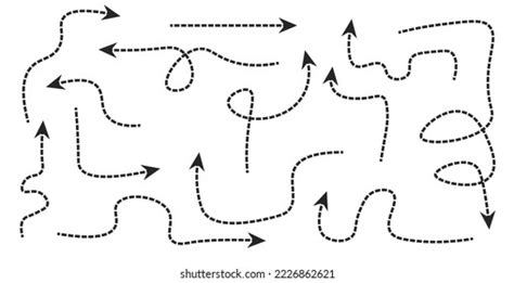 Set Hand Drawn Arrow Vector Stock Vector Royalty Free 2226862621