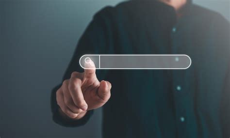 Premium Photo Business Man Searching Information Data On Internet On