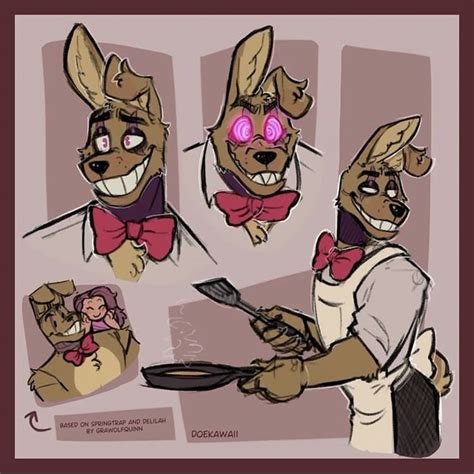 Springtrap And Delilah Casais Bonitos De Anime Casais Românticos De