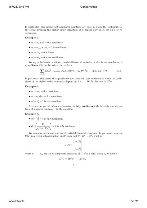 Solution Conservation Partial Differential Equations Of Applied Mathematics Math 220a 2021 2022