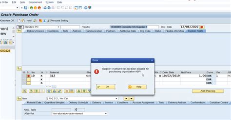 SAP ABAP Central Automate Master Data Vendor Extension Process To Purchase Organization With