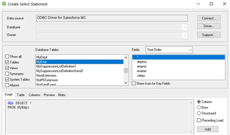 connecting qlikview to salesforce marketing cloud via odbc driver
