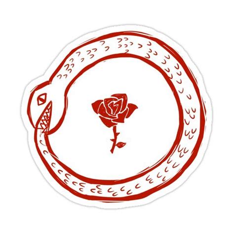 Ouroboros Sticker By Sophelie Ouroboros Cute Ouroboros Svg