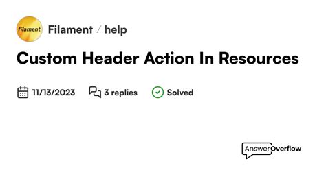 custom header action in resources filament