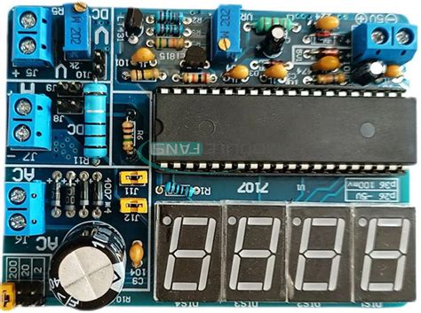 The 7 Segment Displays In This Voltmeter Have The Decimal Point At The