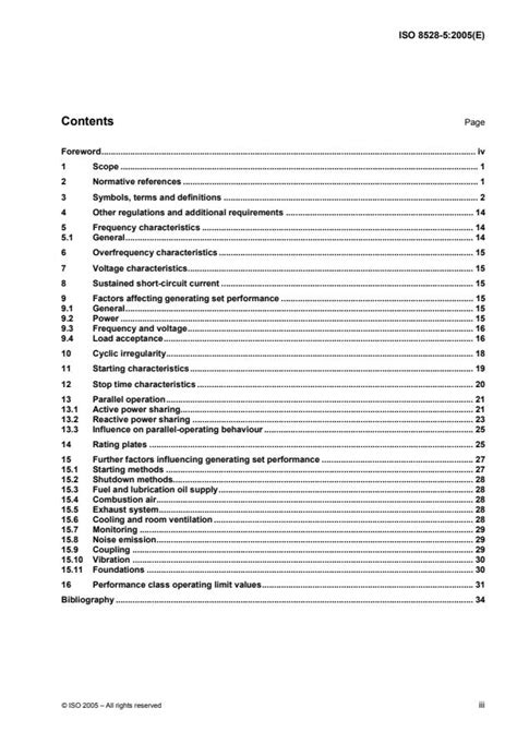 ISO Reciprocating Internal Combustion Engine Driven