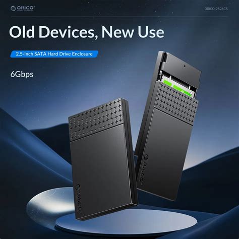 ORICO Type C HDD Case SATA To USB3 1 HDD Enclosure For 2 5 HDD SSD 6Gbps Speed Support UASP