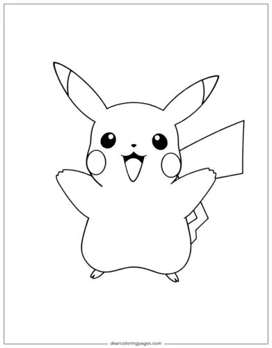 피카츄 색칠공부 41개의 무료 인쇄 가능한 생성 디자인