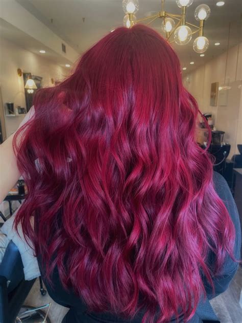 Redhead Magenta Hair Raspberry Hair Dark Pink Hair
