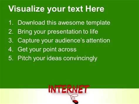 Internet Connected To Computer Powerpoint Templates And Powerpoint