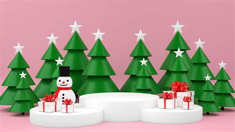 추상 크리스마스 최소한의 모의 장면 지오메트리 포디움 모양 제품 디스플레이 모형 받침대 단계 파스텔 배경 3d 렌더링에 새해 복