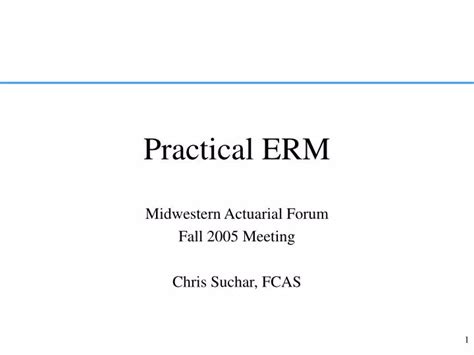 PPT Practical ERM PowerPoint Presentation Free Download ID