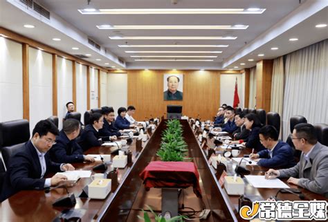 曹志强与两家来常考察的企业负责人座谈 常德市 物产中大 合作