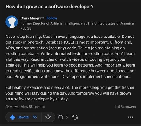 Abdou Raouf Atarmla Sur Linkedin How Do I Grow As A Software Developer En Surfant Sur Quora