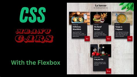 How To Create Responsive Menu Card Html And Css With Source Code