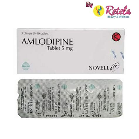 Jual Amlodipine 5 Mg 1 Blister 10 Tablet Gen Nvl Shopee Indonesia