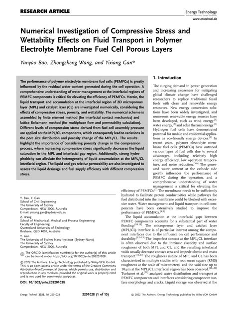 Pdf Numerical Investigation Of Compressive Stress And Wettability Effects On Fluid Transport