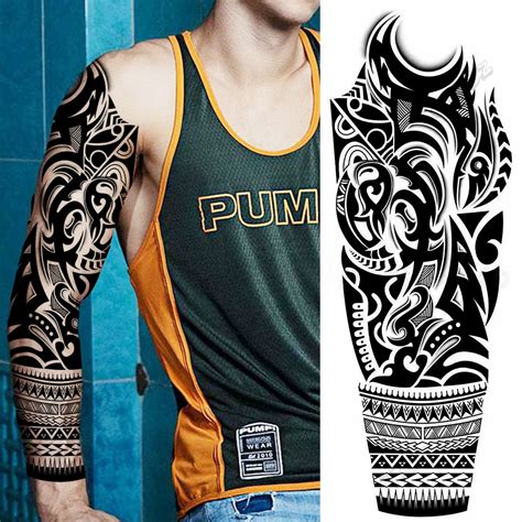 Schwarz Volle H Lse Tempor Re Tattoos F R M Nner Frauen Realistische