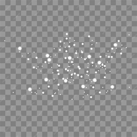 Vector Chispas Blancas Brillantes Efecto De Luz Especial Vector Premium