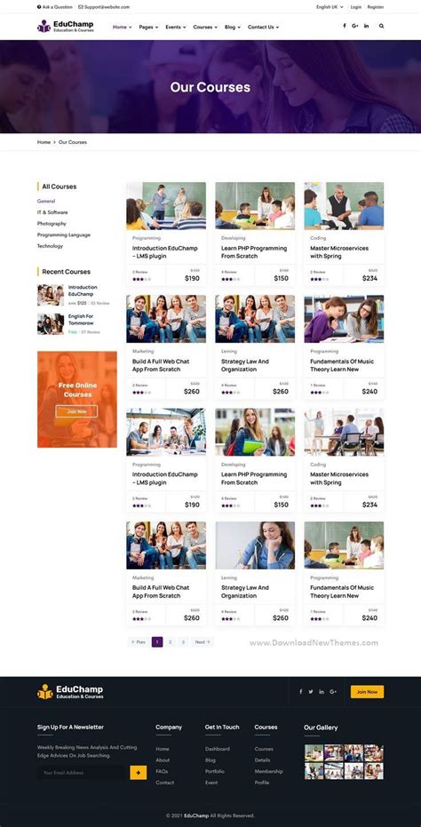 Educhamp Education React Template