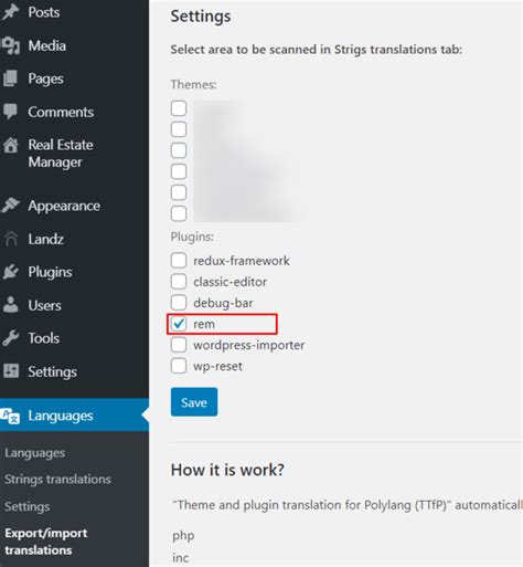 Translate Using Polylang Real Estate Manager