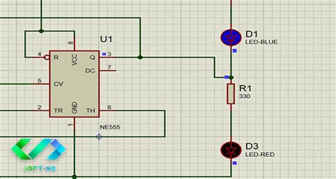 مدار چشمک زن با آیسی 555