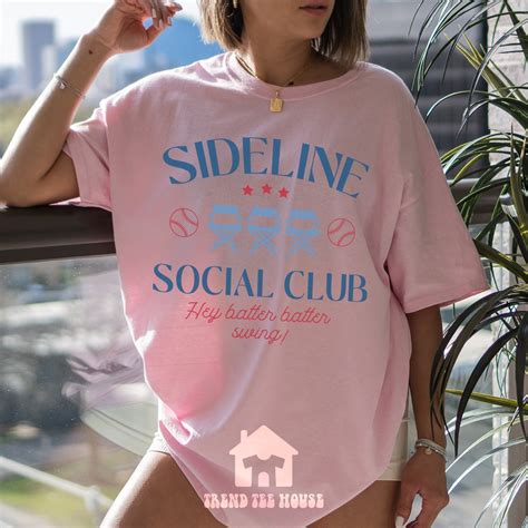 Sideline Social Club Comfort Colors® Shirt Game Day Shirts Baseball