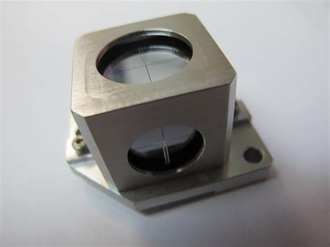 Optical Allignment Cube Reflective Coating Fiducial Pattern Metrology BMI Surplus