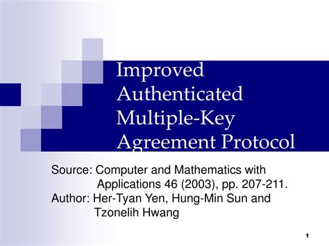 Ppt Improved Authenticated Multiple Key Agreement Protocol Powerpoint Presentation Id 9702590