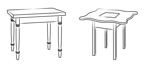 Table Line Drawing Vector Art Icons And Graphics For Free Download