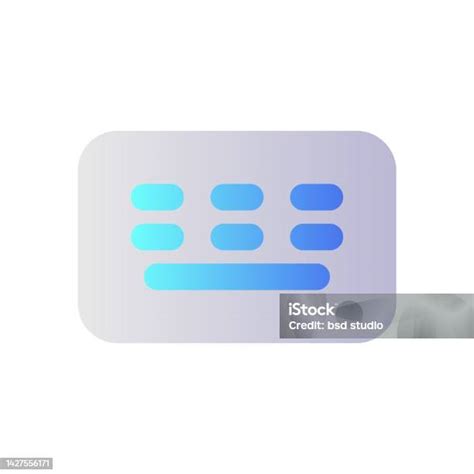 키보드 픽셀 완벽한 평면 그라디언트 두 가지 색상 Ui 아이콘 개념에 대한 스톡 벡터 아트 및 기타 이미지 개념 고체 그라데이션 Istock