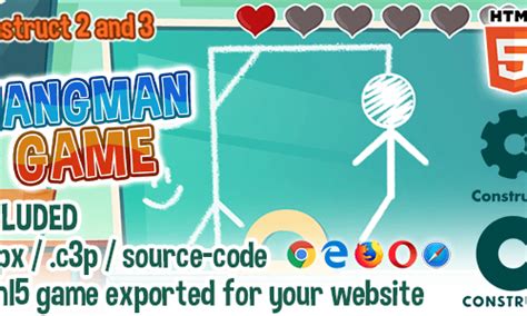 Hangman Game Html5 Construct 2 And 3 Game With Source Code By Jmneto