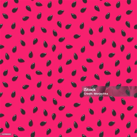 검은 씨앗 벡터 수박 배경입니다 여름 매끄러운 패턴 신선한 과일 0명에 대한 스톡 벡터 아트 및 기타 이미지 0명 건강한 생활방식 건강한 식생활 Istock