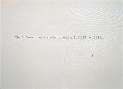 Solved 34 Pts Solve Using The Standard Algorithm