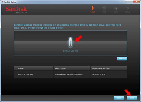 Installieren Der Sandisk Backup Software Alleinstehende Version Auf Einen Ultra Backup